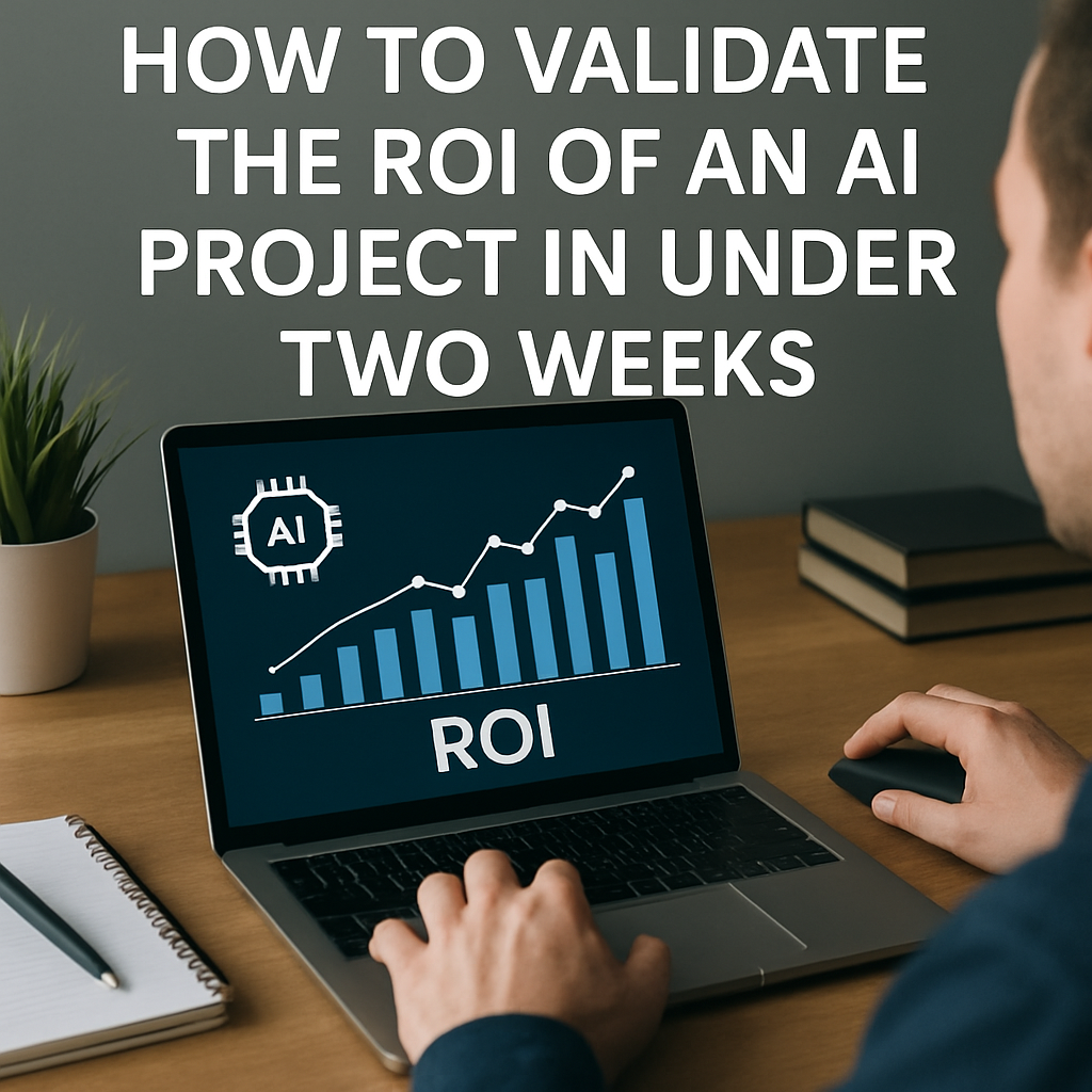 How to Validate the ROI of an AI Project in Under Two Weeks